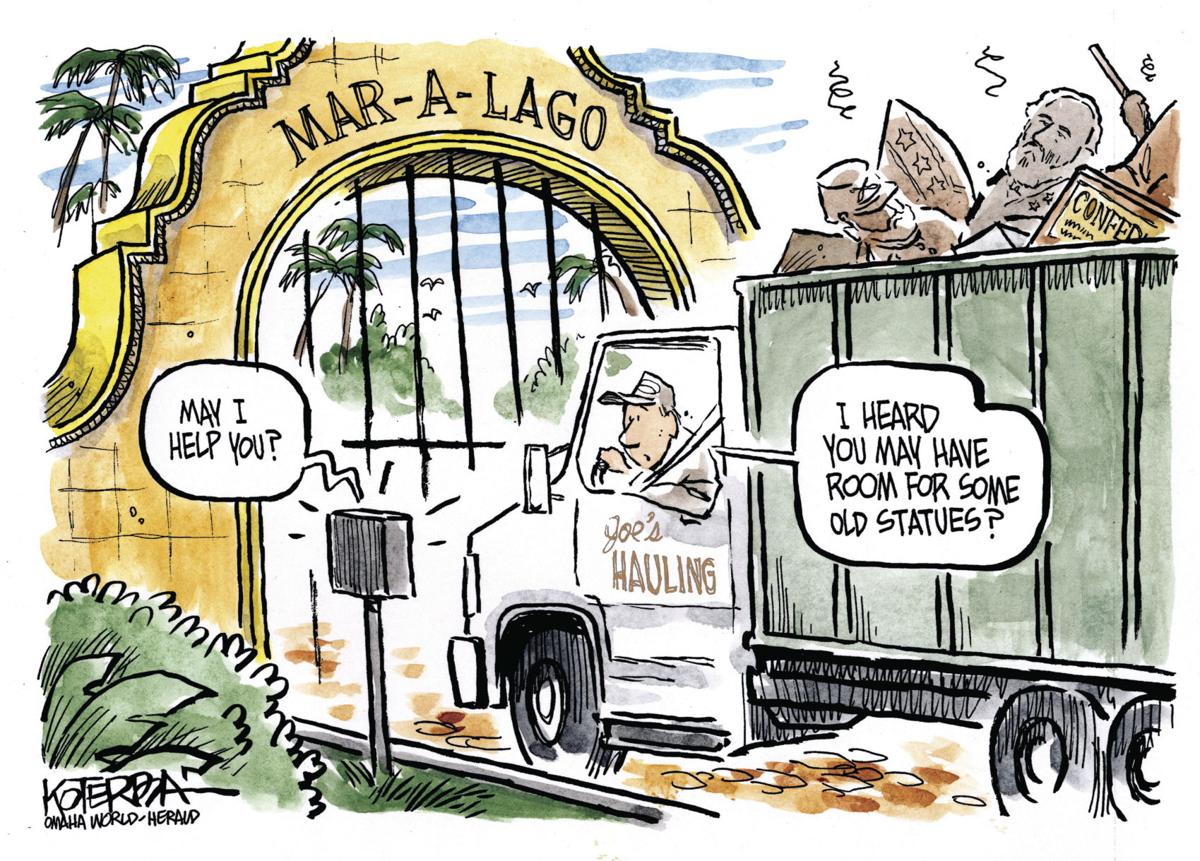 Jeff Koterba's Aug. 17 cartoon: Delivery for Mar-a-Lago