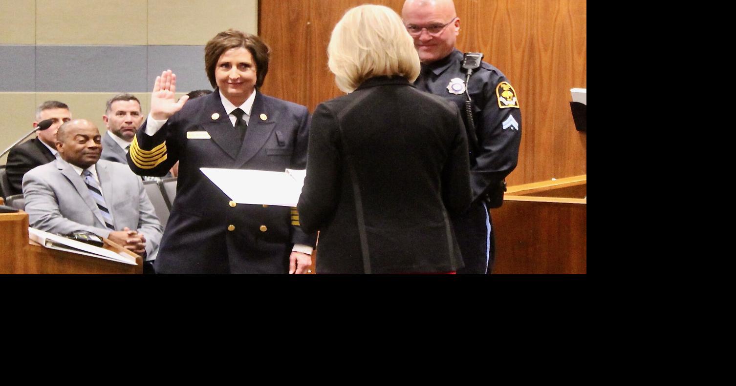 Kathy Bossman sworn in as Omaha's first female fire chief