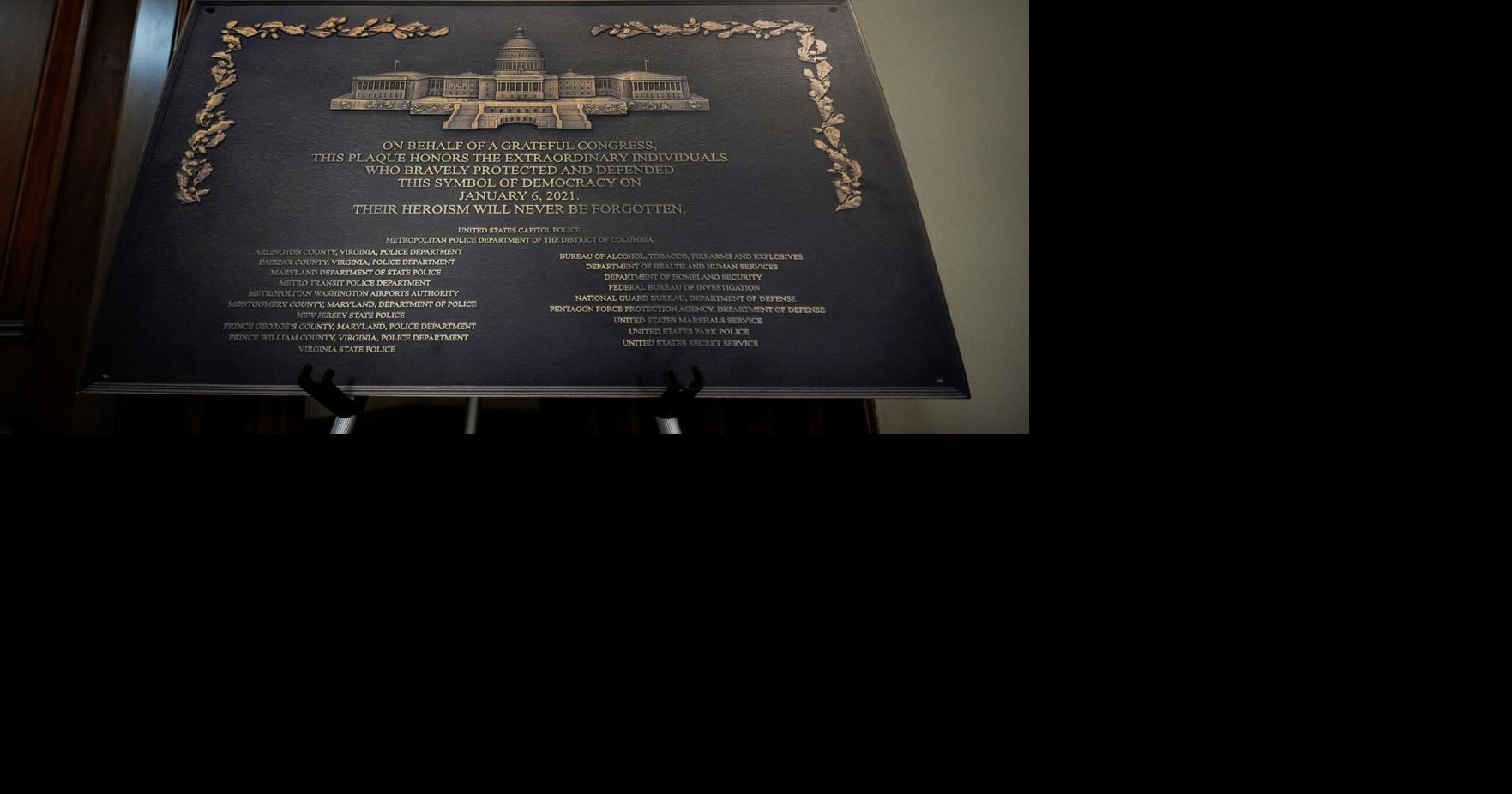 Official Jan. 6 plaque honoring police nowhere to be found