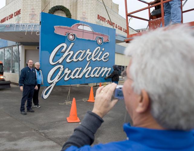 Charlie Graham auto shop and its iconic sign will move across ...