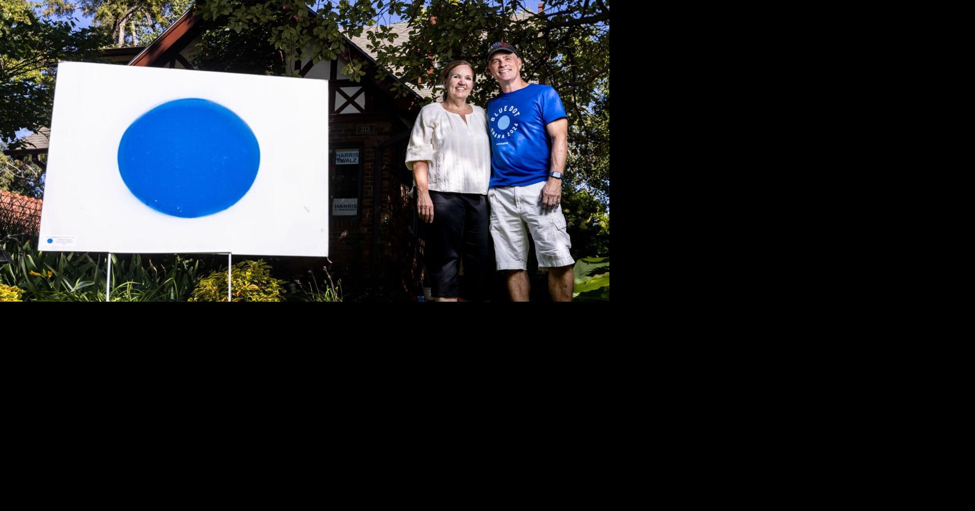 Here's why 'Blue Dot' signs are popping up around Omaha