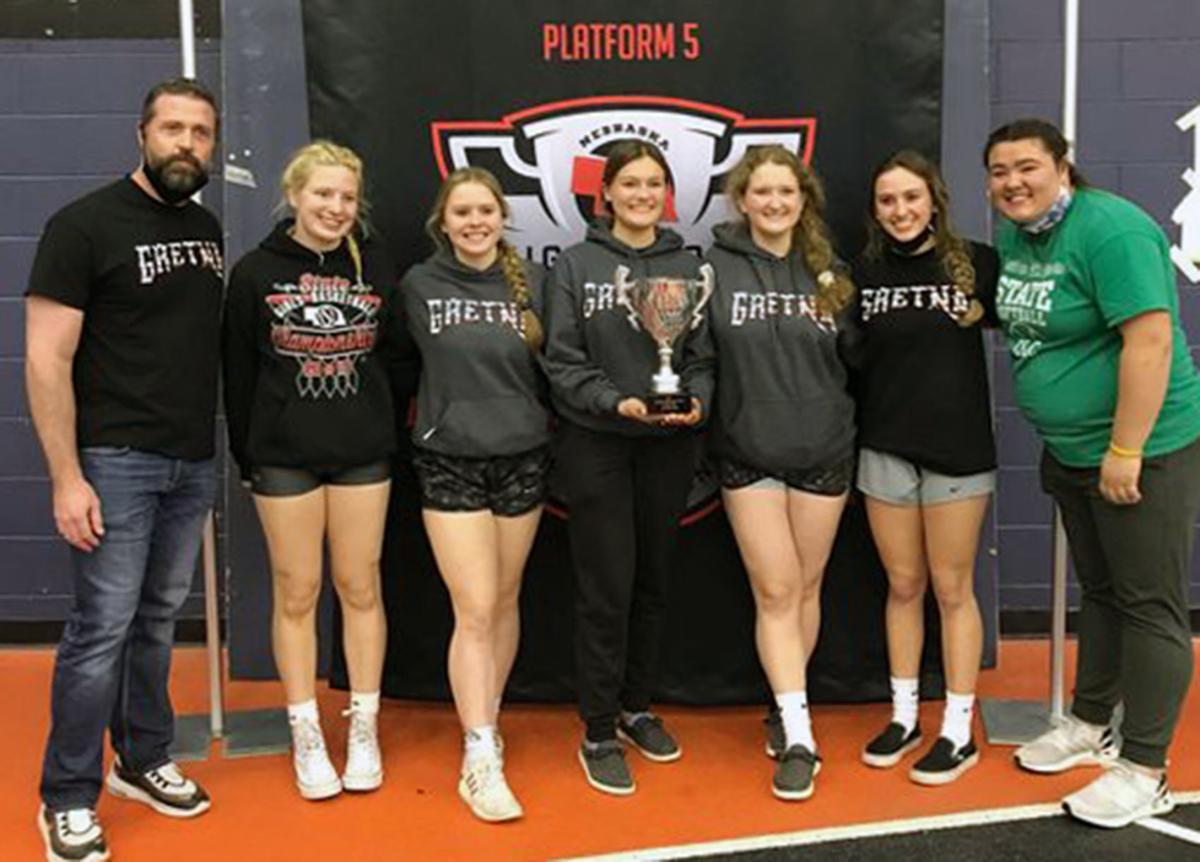 Girls powerlifting second in state