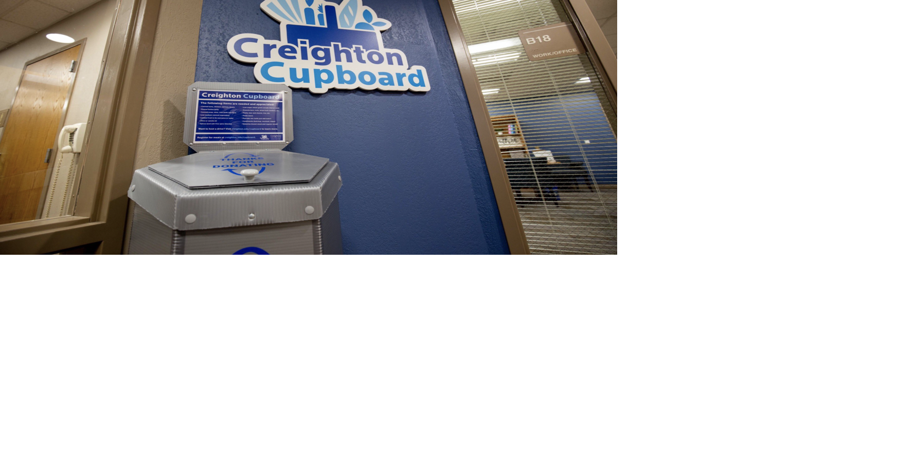 Food secure: Creighton Cupboard opens to make sure all students have ...