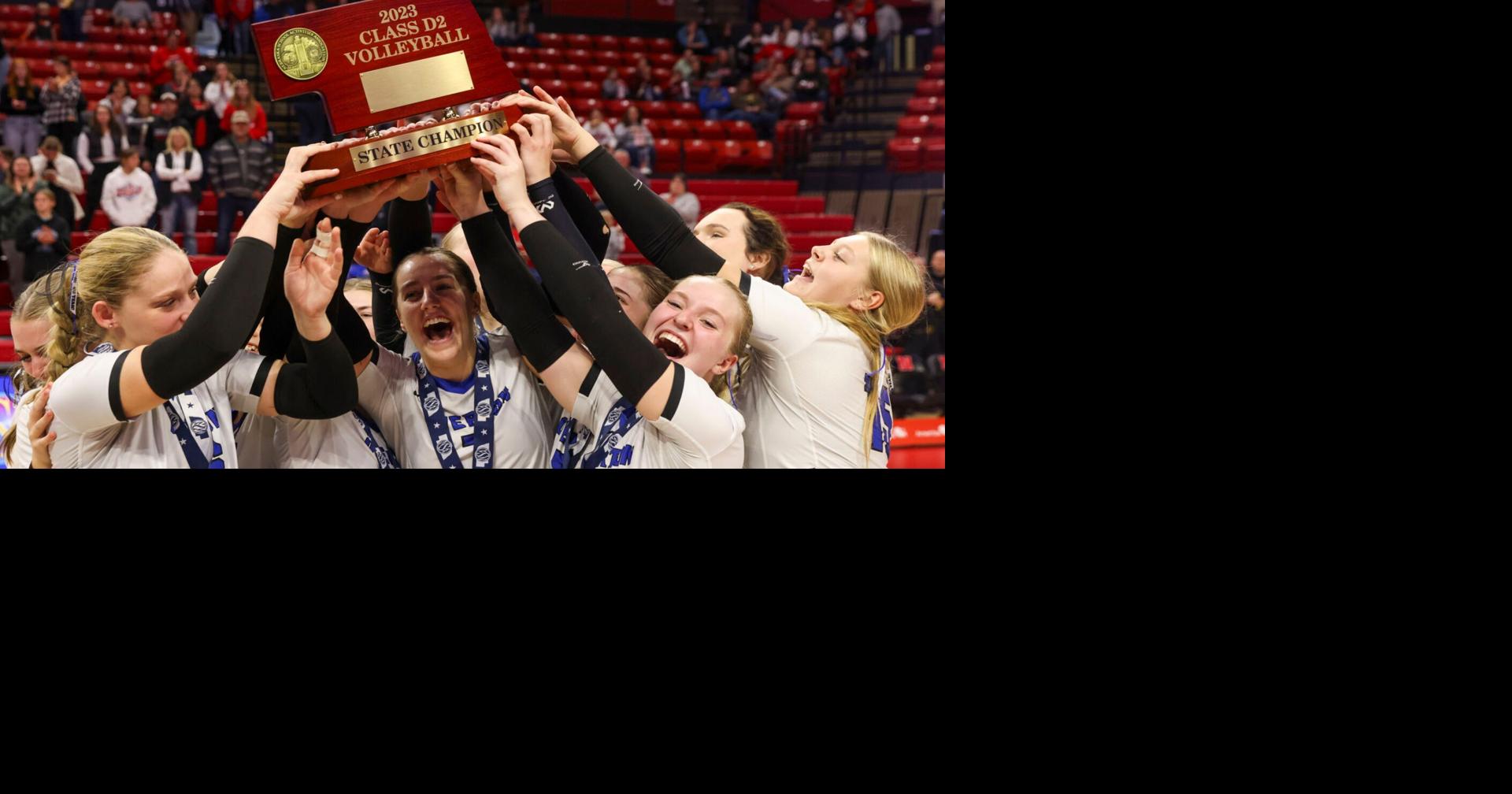 Overton sweeps Cambridge to win Class D-2 state volleyball championship
