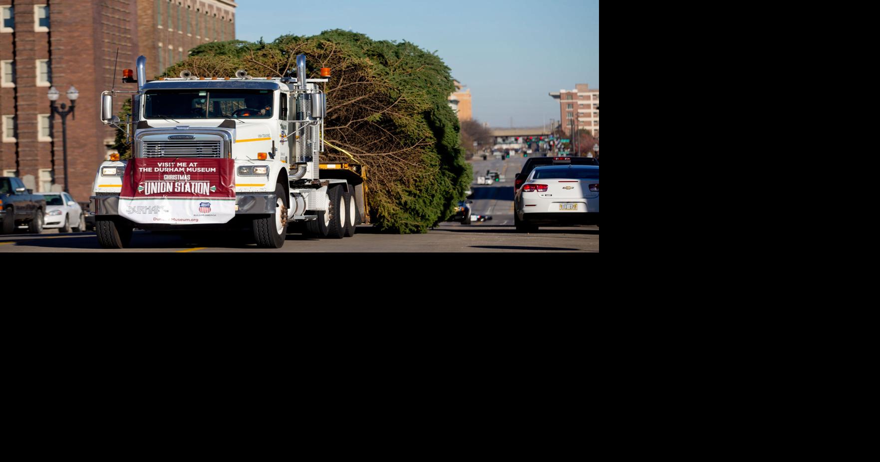 Omahans' 45-foot tree, 'a real beauty,' heads to Durham Museum for ...