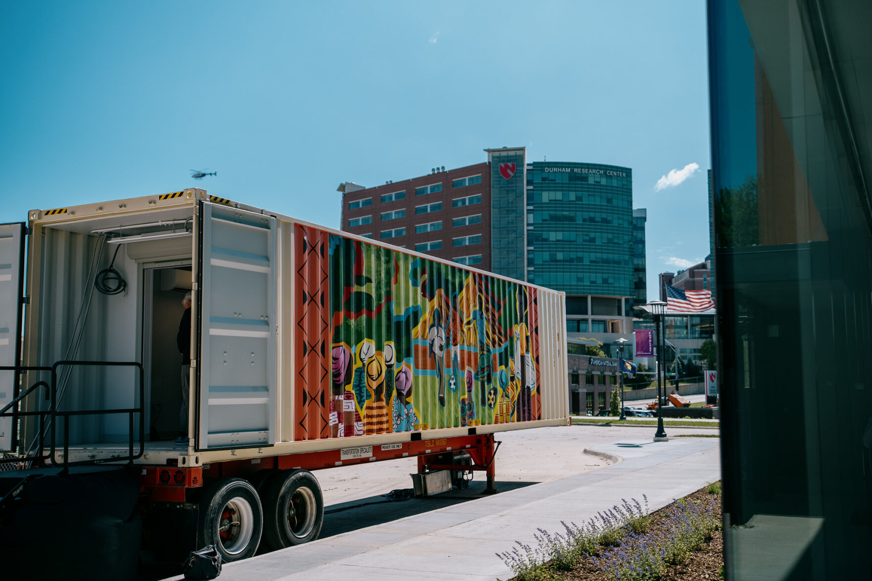 Shipping container outfitted in Omaha will deliver state-of-the-art ...
