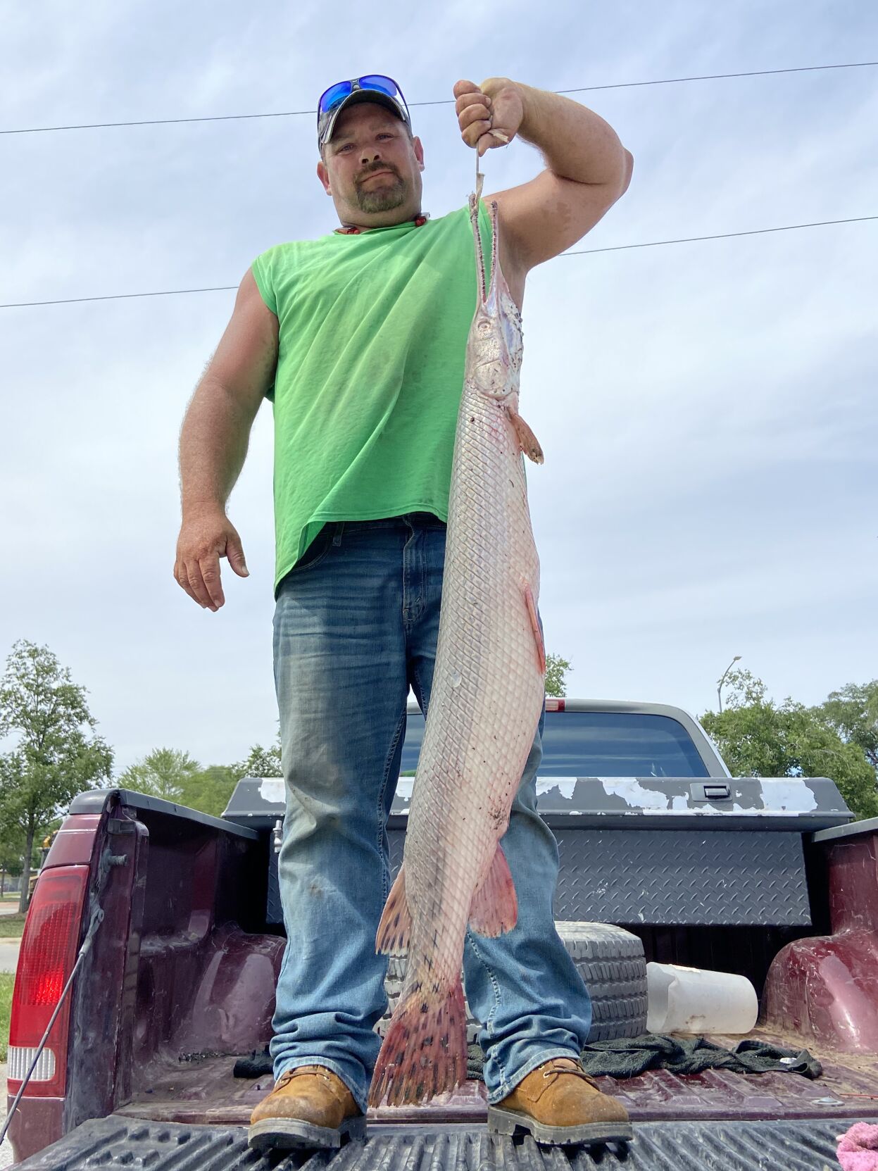 Council Bluffs angler crushes Iowa state record for long-nosed gar