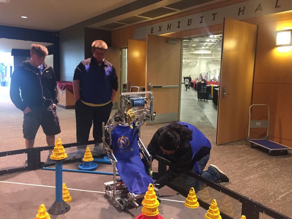 Students compete and collaborate at robotics championship in Council ...