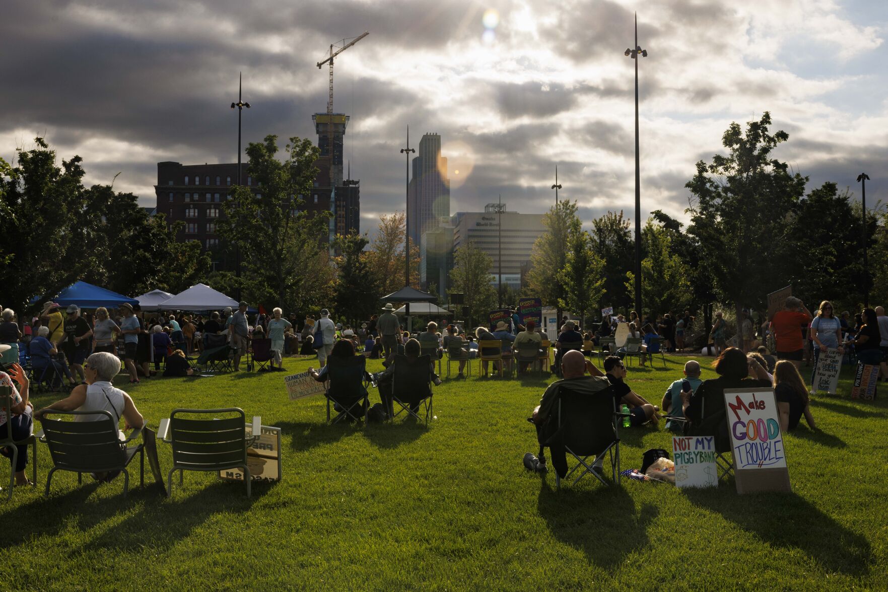 'Good Trouble Lives On' protest in Omaha focused local issues
