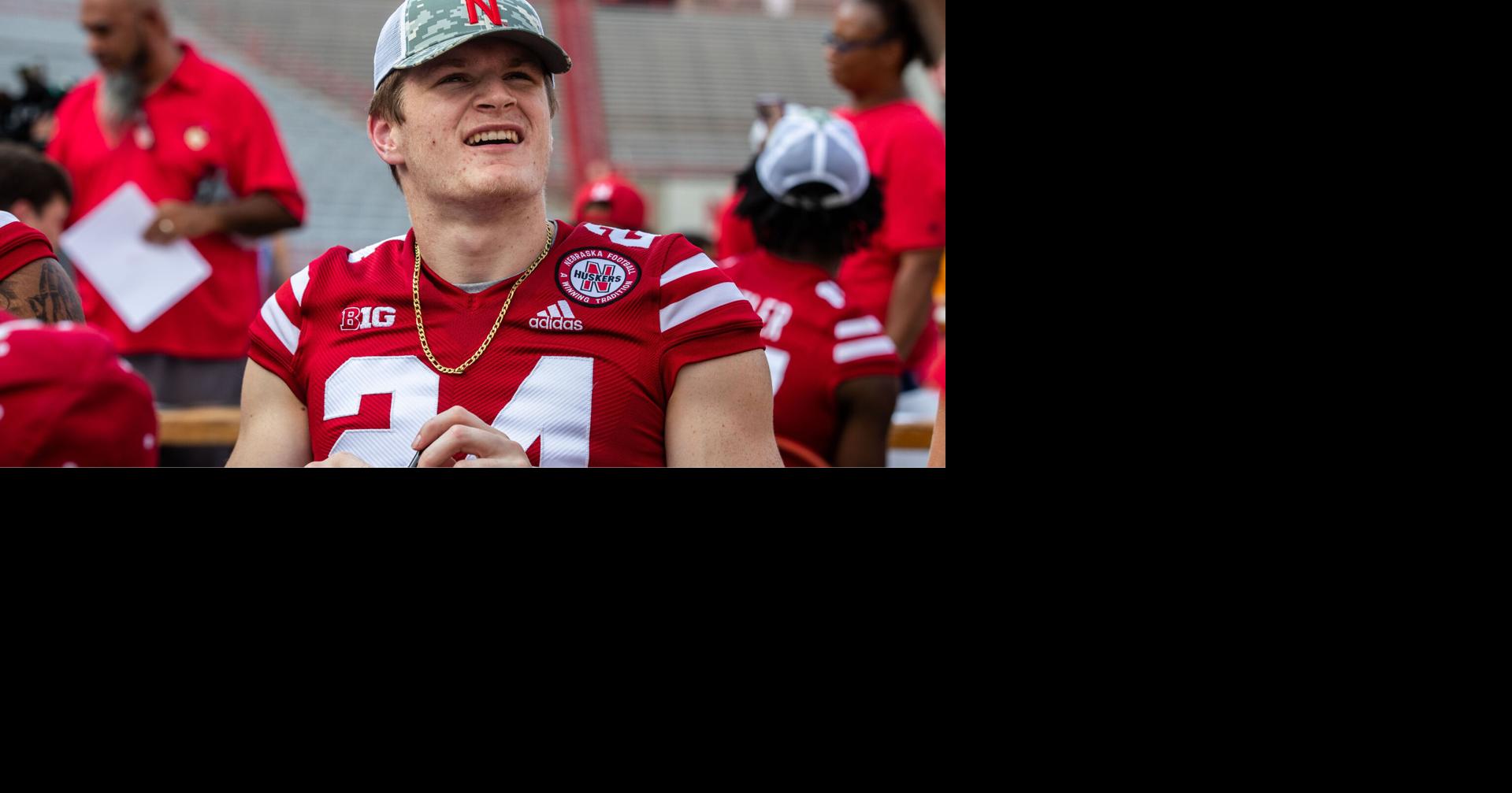 Husker tight end Thomas Fidone returns to practice after knee injury in ...