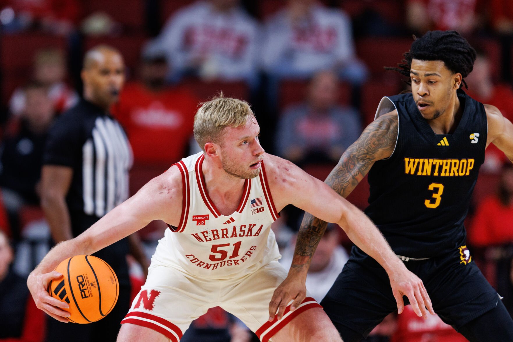 Rienk Mast, Nebraska stave off Winthrop's upset bid