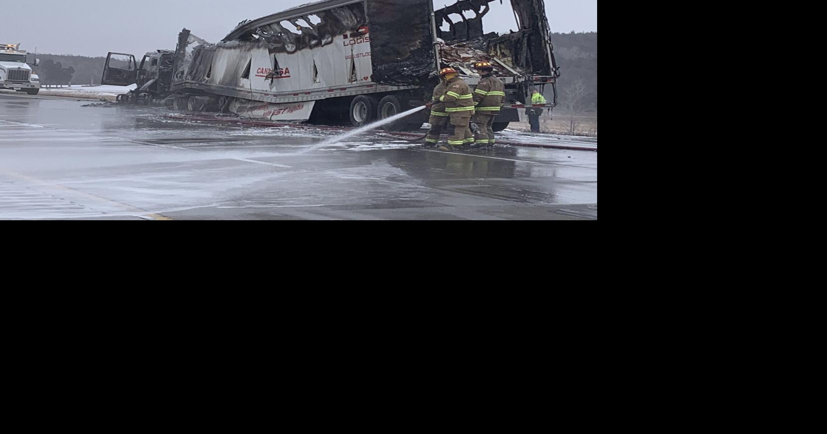 One person seriously injured in semitrailer fire on Interstate 80 near ...