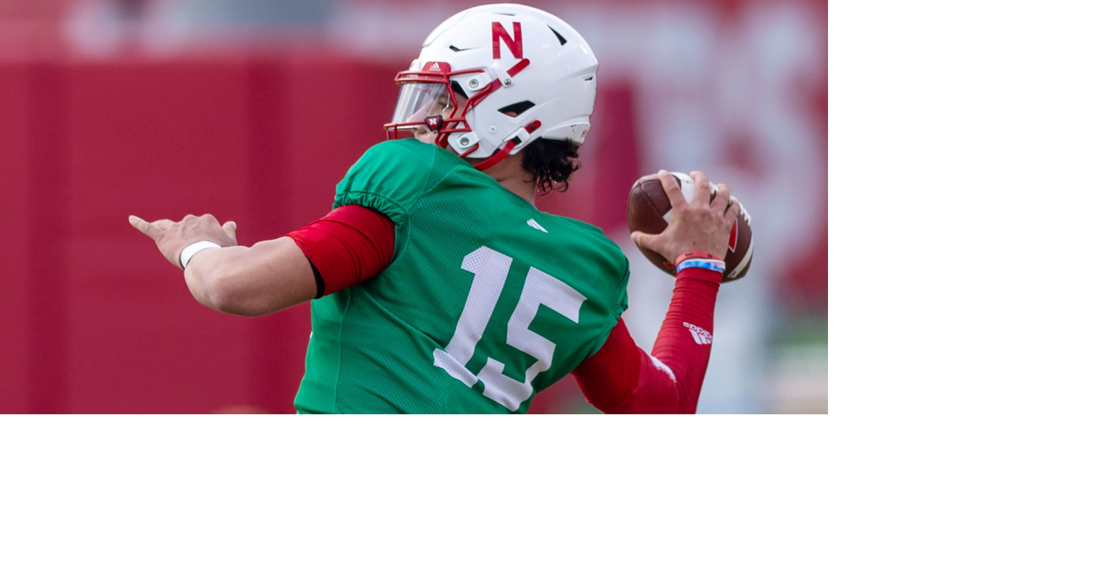 Nebraska quarterbacks praise spring work of wide receivers