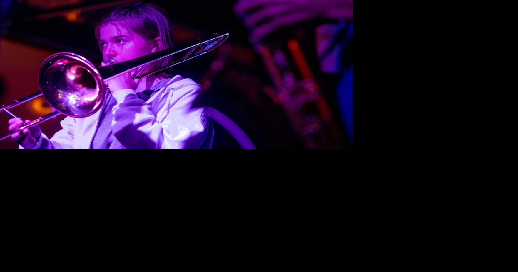 Photos: Omahan Grace Rock jams with her trombone, will head to Carnegie ...