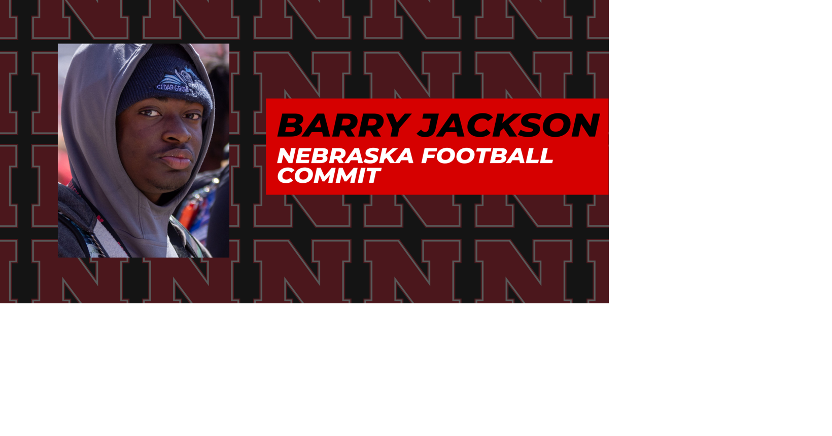 Wide receiver Barry Jackson commits to Nebraska football