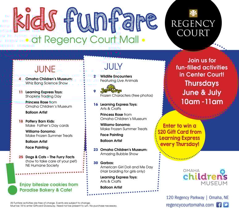 Regency Court to offer free summer fun every Thursday