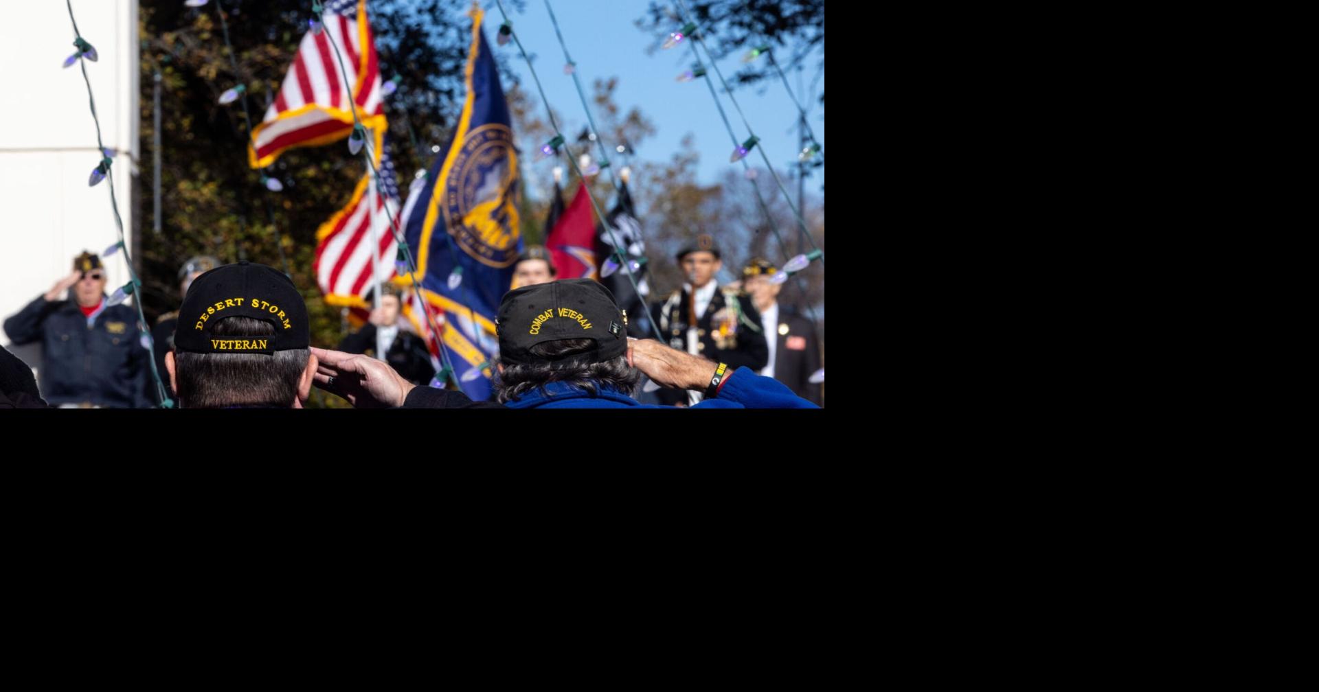 Sun shines on Veterans Day ceremony at Omaha's Memorial Park