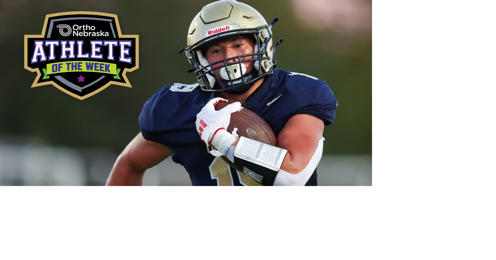 The OrthoNebraska Athlete of the Week is Elkhorn South's Jaydon Sutko
