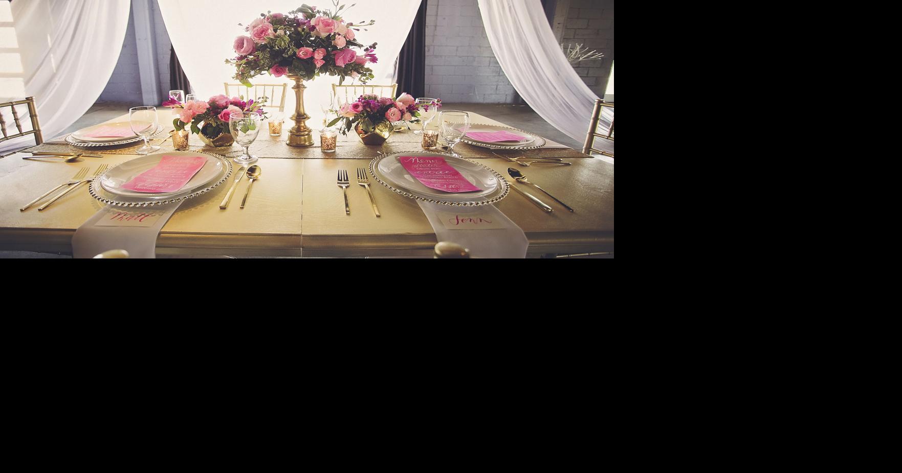 Classic Pink & Gold Styled Shoot