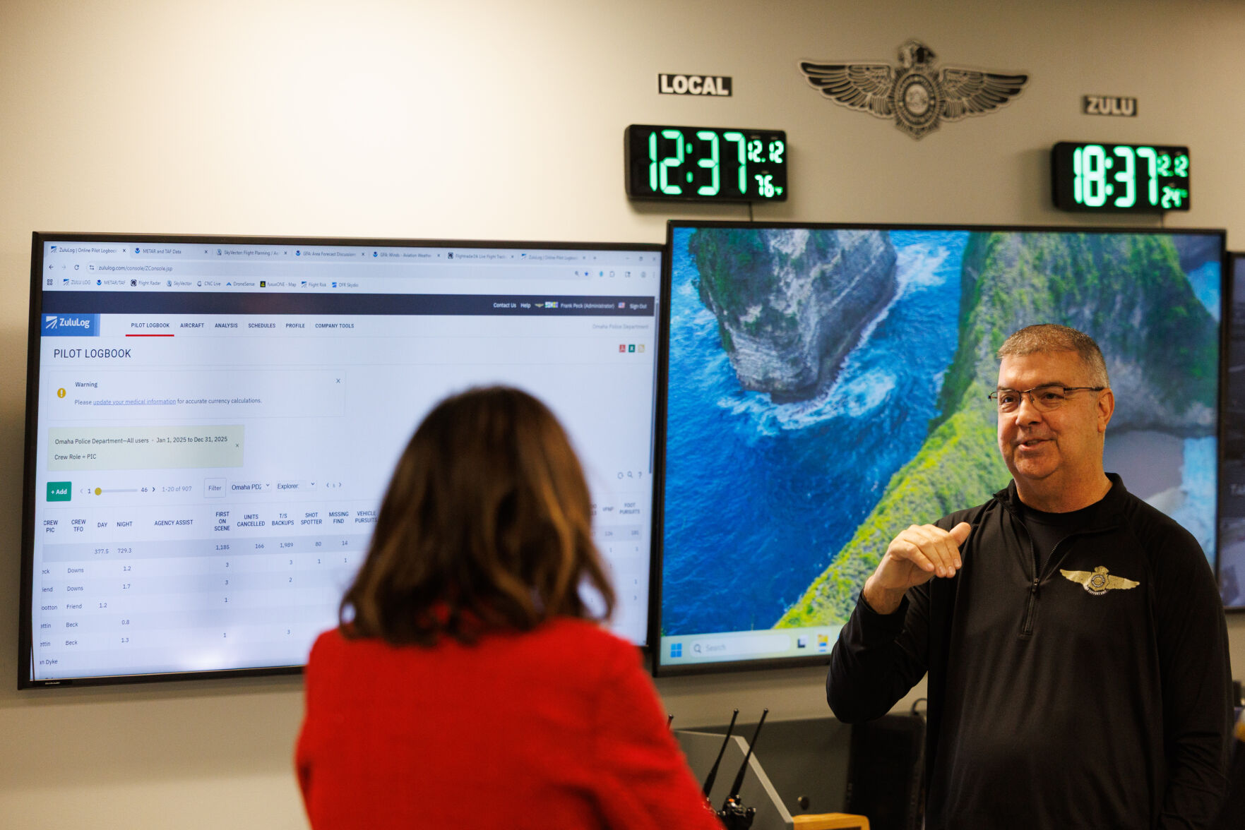 Photos: U.S. Sen. Deb Fischer tours Omaha Police Air Support Unit