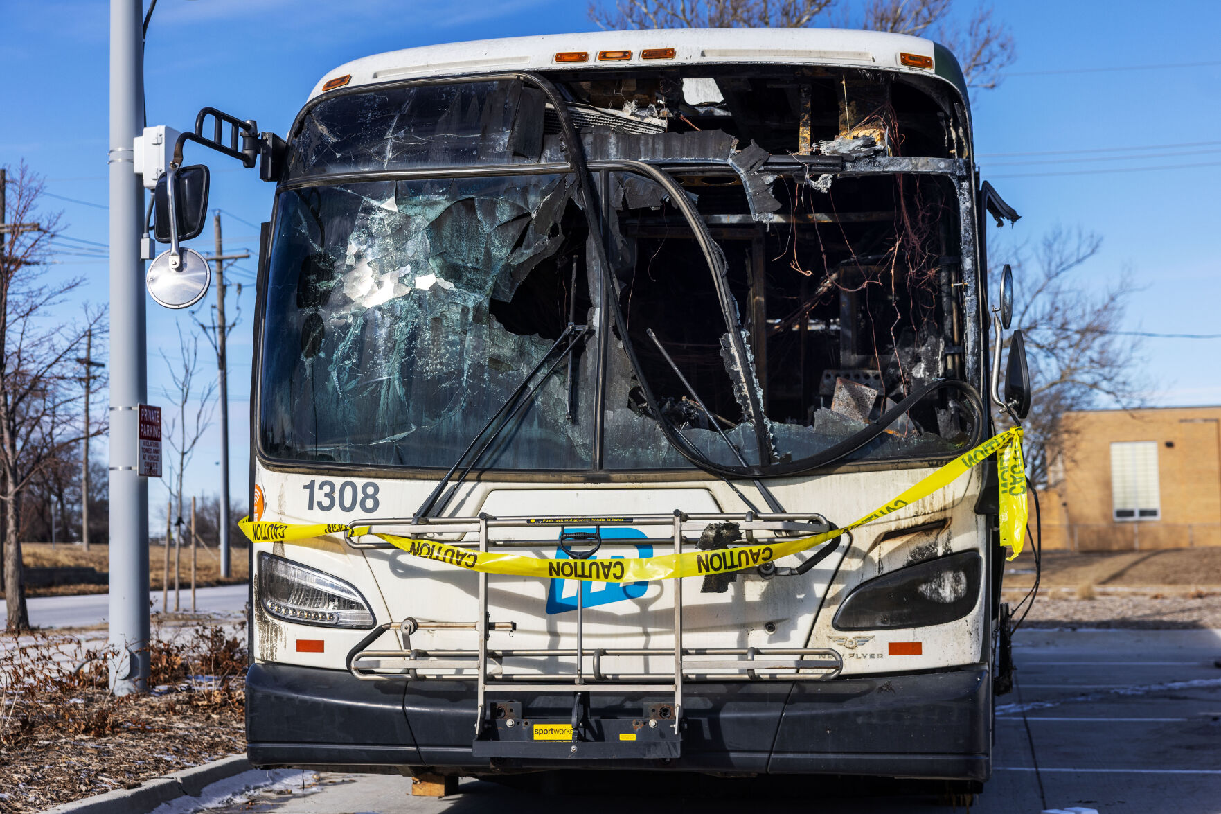 Photos: Metro Transit bus burned
