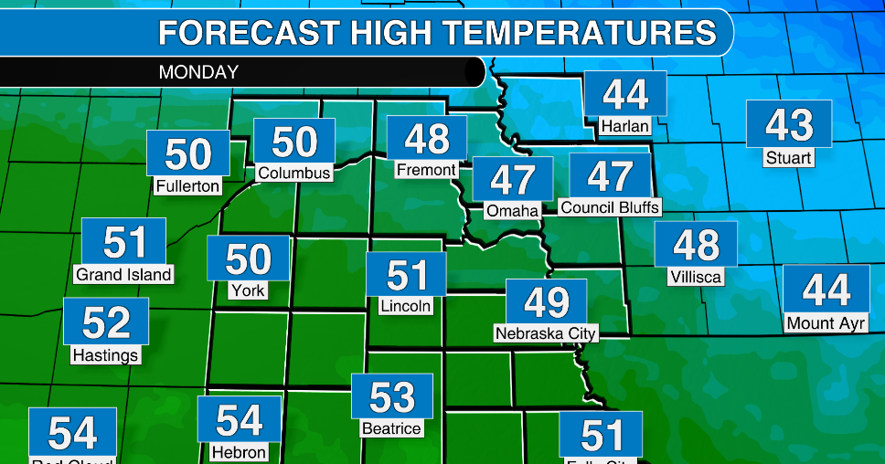 Seasonable temperatures Monday in southeast Nebraska, but will they ...