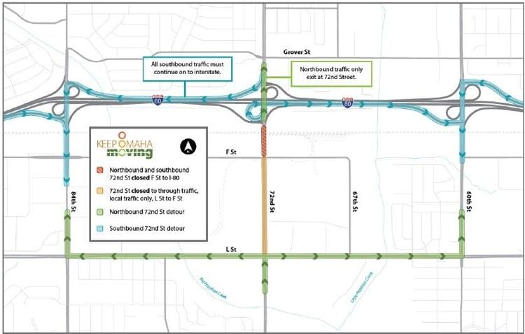 Second round of 72nd Street bridge work in Omaha to start