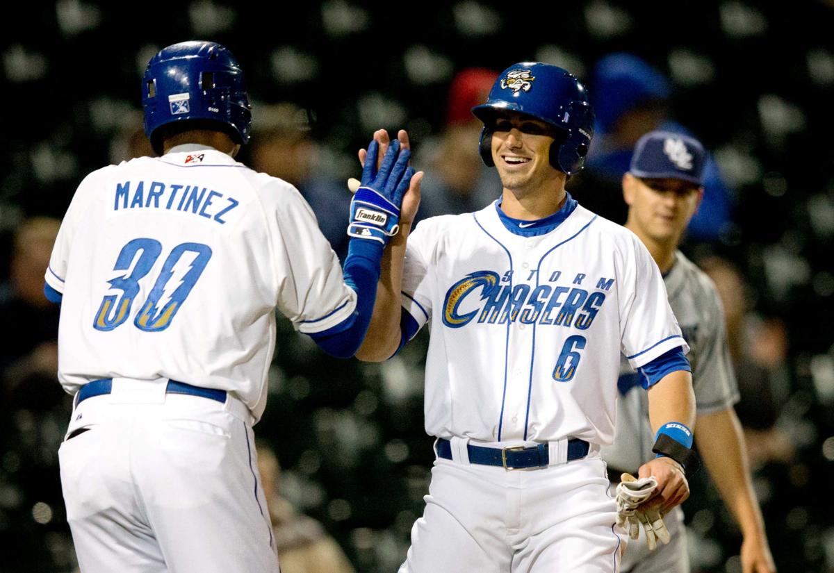 Brett Eibner shows he can hit plenty for the Storm Chasers when healthy
