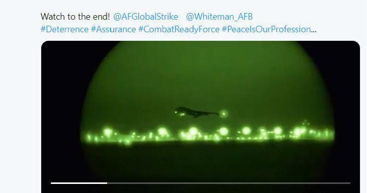 StratCom welcomes New Year's with a bang in its bomb tweet, then apologizes