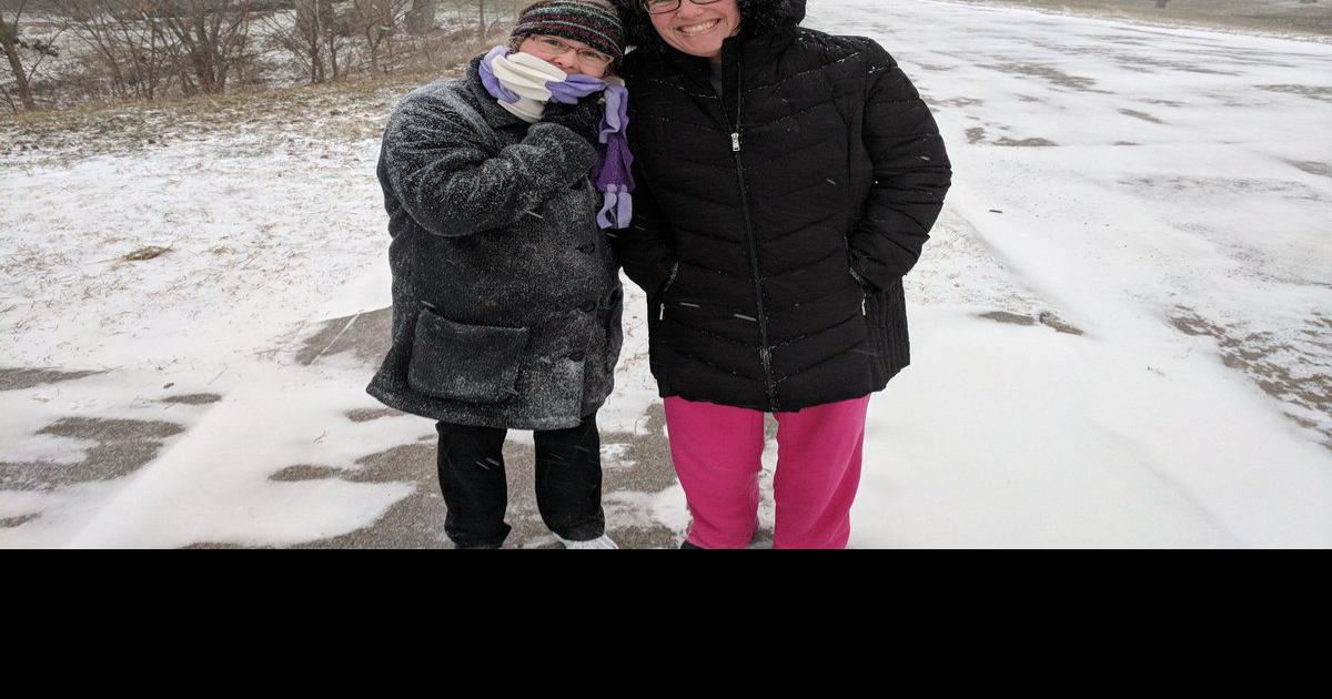 Midlanders trudge through snow, slick spots; others celebrate snow day