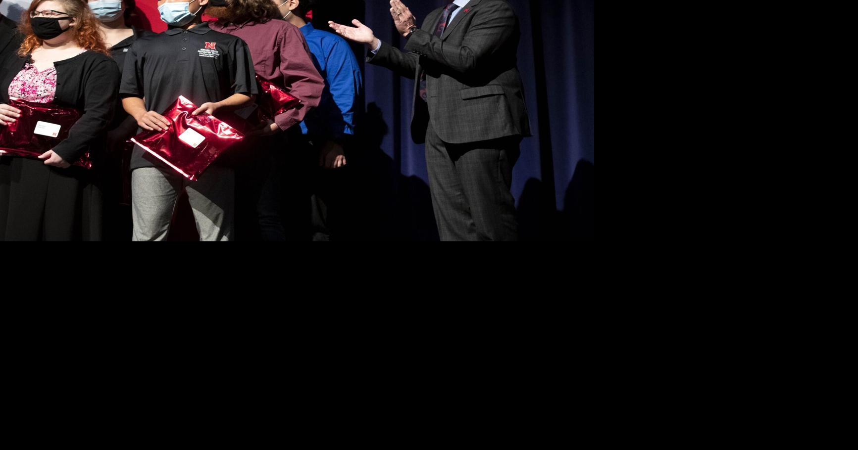 UNL chancellor presents 50 OPS students with admission to university