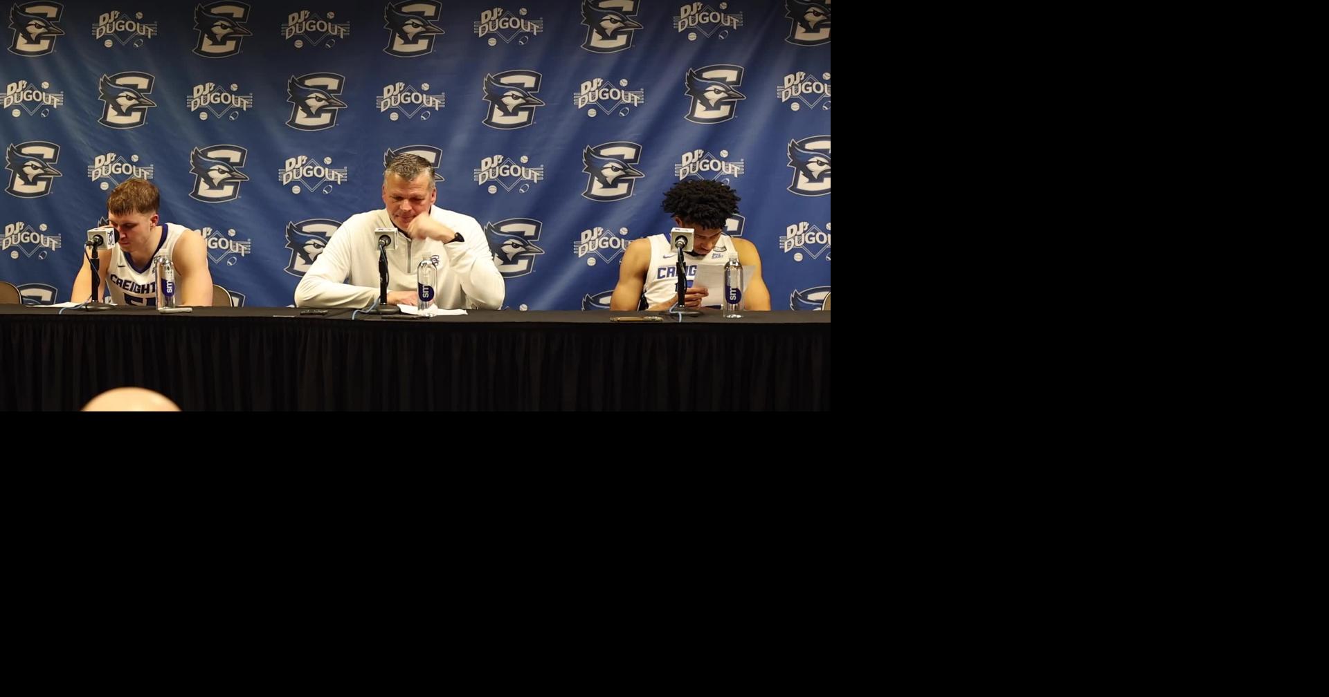 Creighton's Greg McDermott, Baylor Scheierman and Trey Alexander after ...