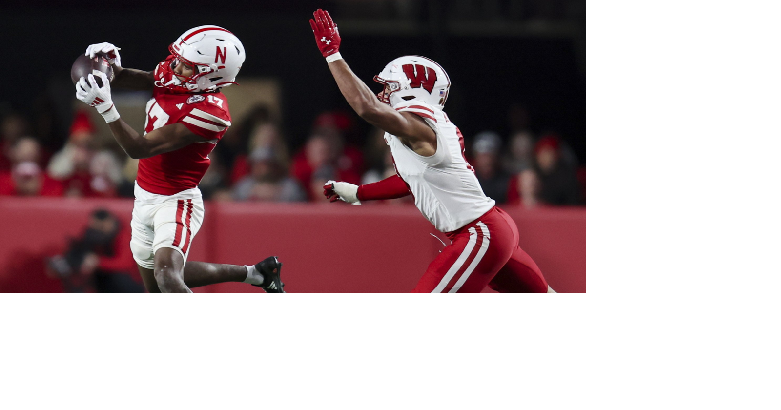 Jacory Barney breaks Nebraska freshman reception record
