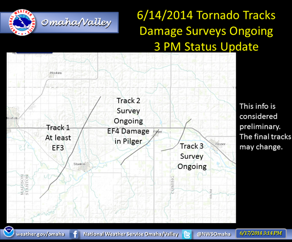 pilger tornado path