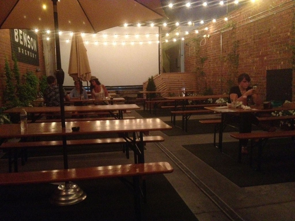 Benson's new beer garden is a nice spot to unwind and reload