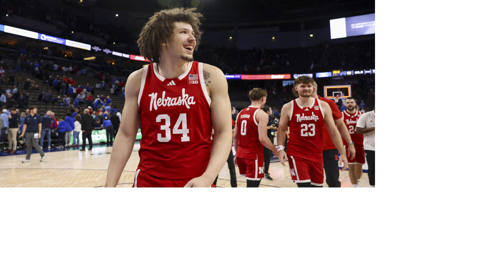 Nebraska leads wire-to-wire, stuns rival No. 14 Creighton