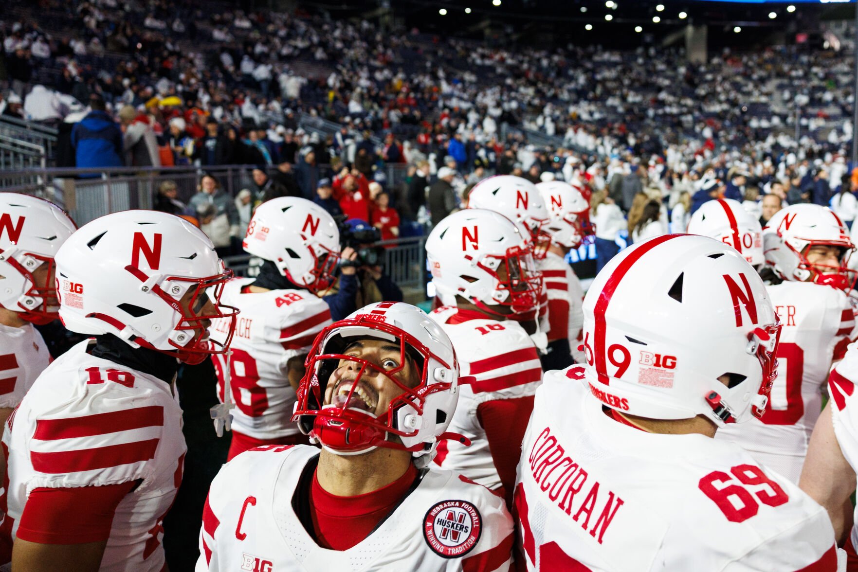 Throwback Nebraska senior class full of veteran Huskers eyes Iowa prize