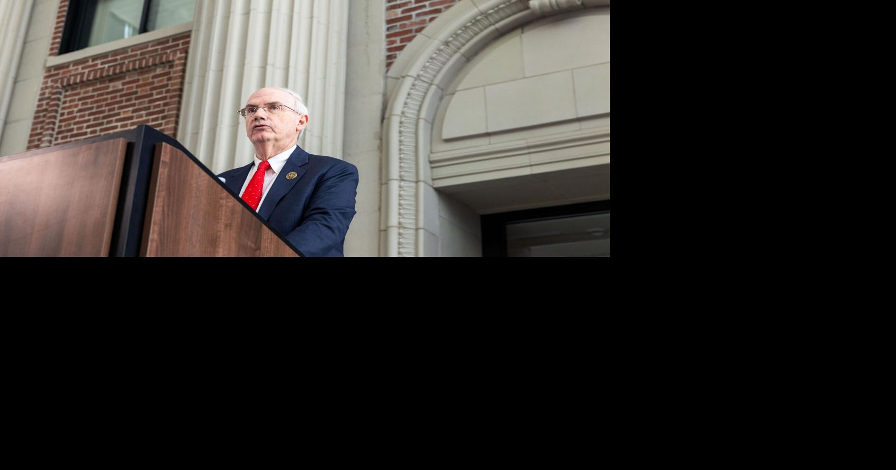 Photos: Dr. Jeffrey P. Gold speaks to the media after being named the ...