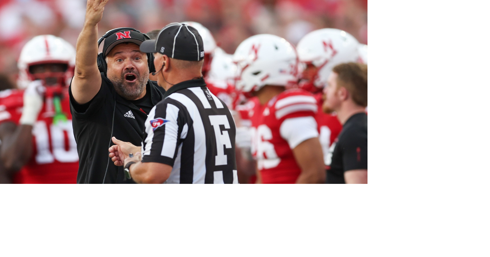Several questionable calls — mostly against Huskers — mark first half ...