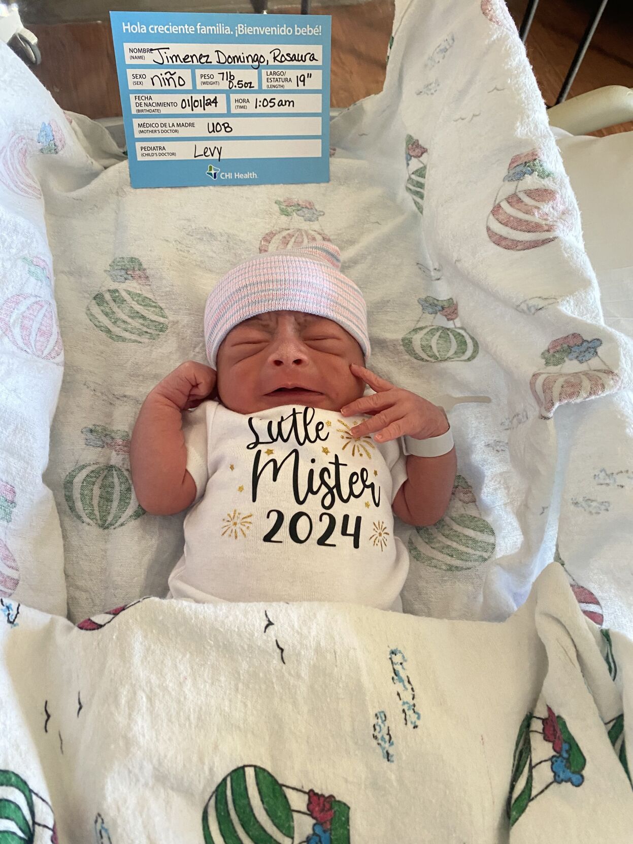Omaha's first baby of 2024 born at Creighton-Bergan Mercy