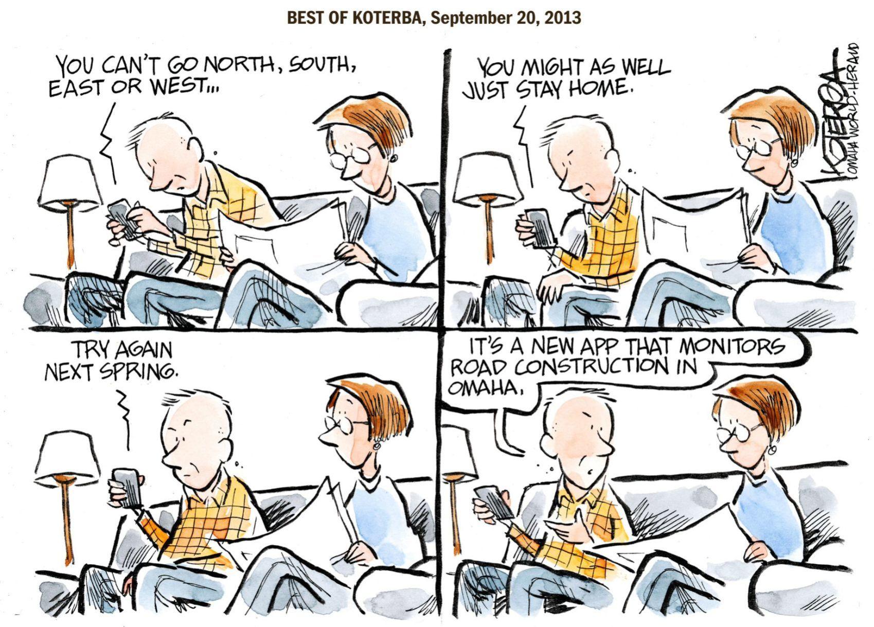 Best of Jeff Koterba's cartoons: Can you get there from here?