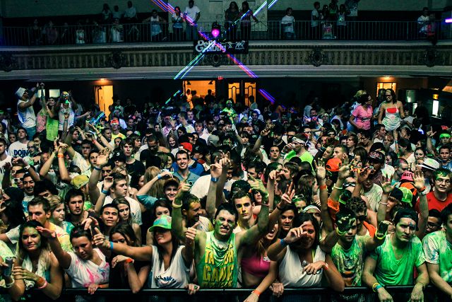 At 'Defy Gravity' events, the party gets weird