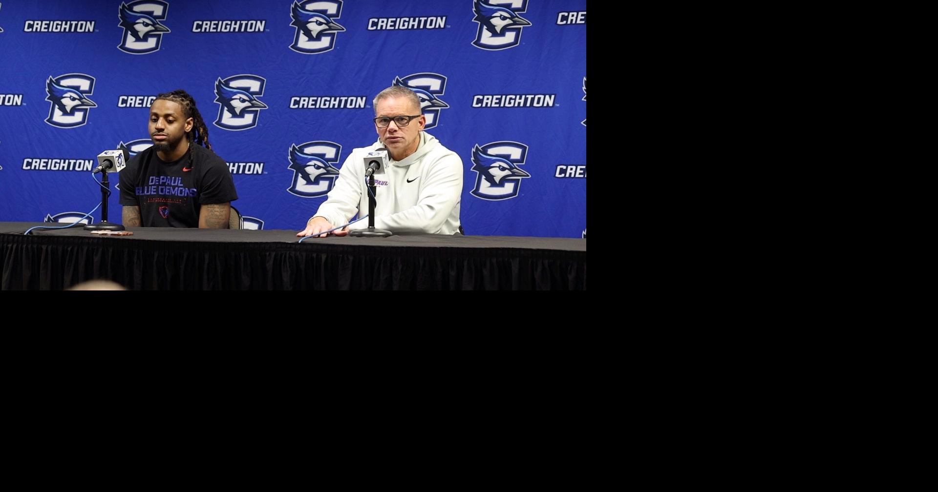Depaul's Brandon Maclin and head coach Chris Holtmann after win over ...