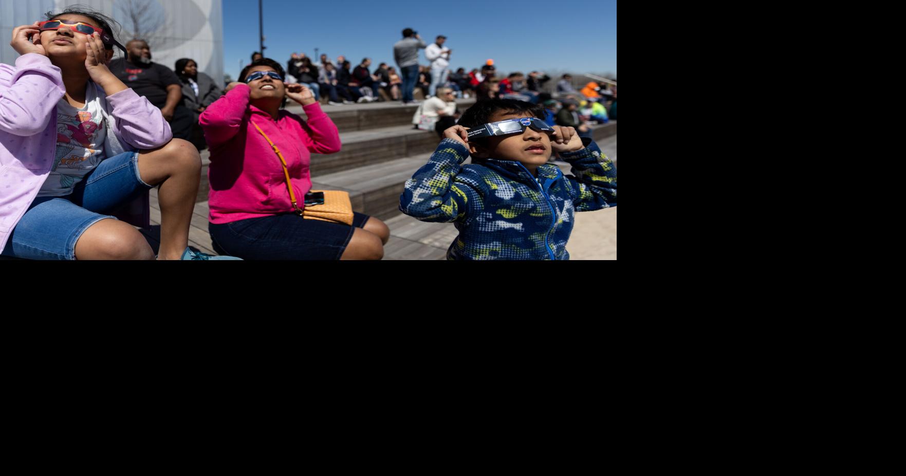 Photos: Omaha experiences about 80% totality for solar eclipse 2024