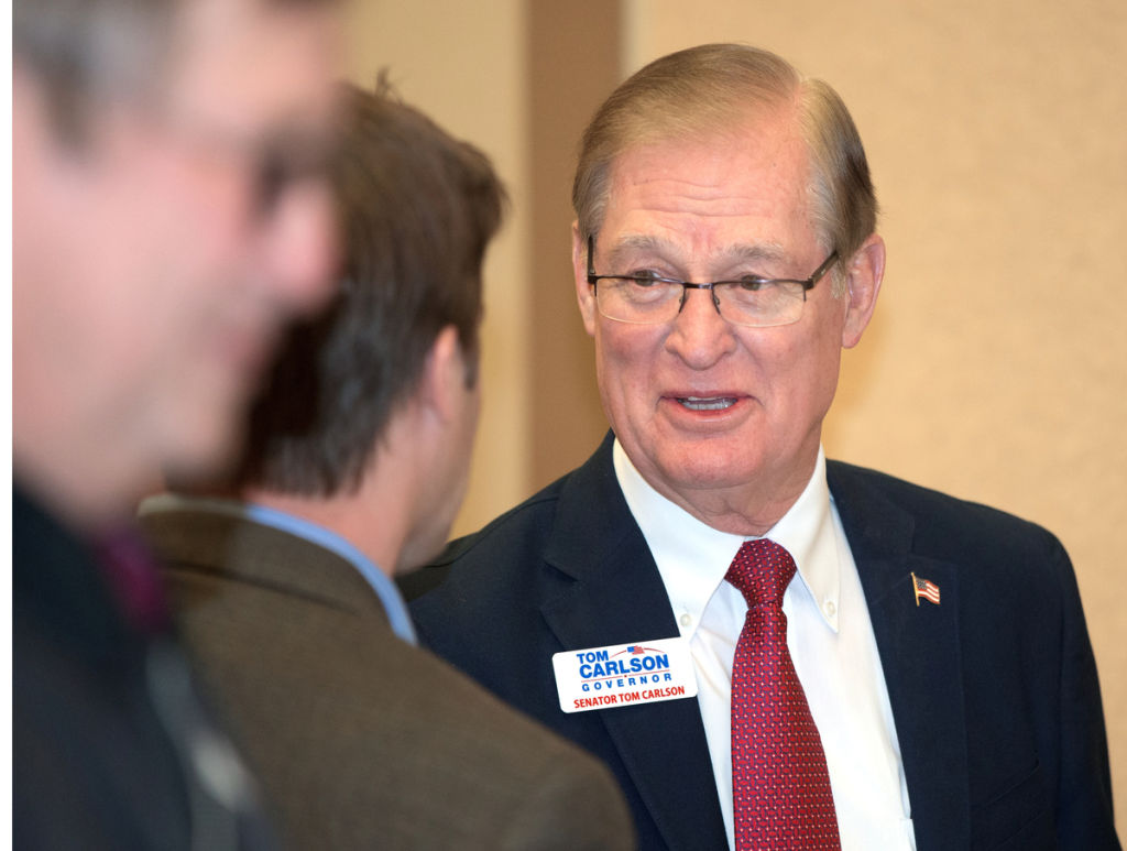 Governor's race: Tom Carlson relies on experience and leadership