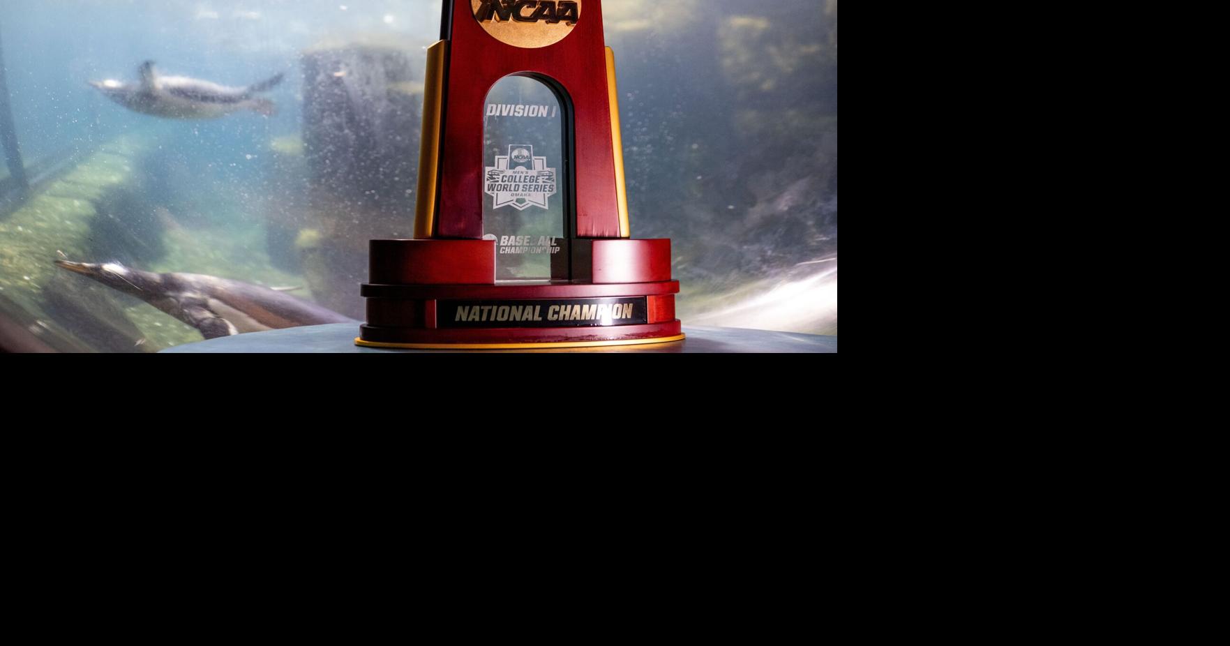 National championship trophy visits Omaha sites to build excitement for CWS