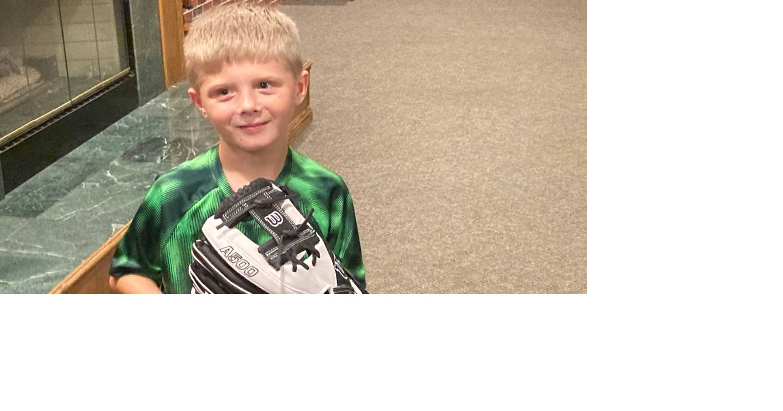 Papillion boy surprised with custom-made baseball glove