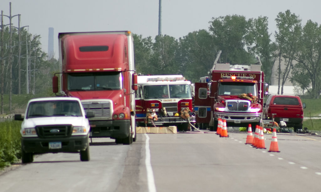 Interstate 29 near I-80 interchange reopened after acid leak