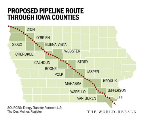 Texas company proposes Bakken oil pipeline through Iowa