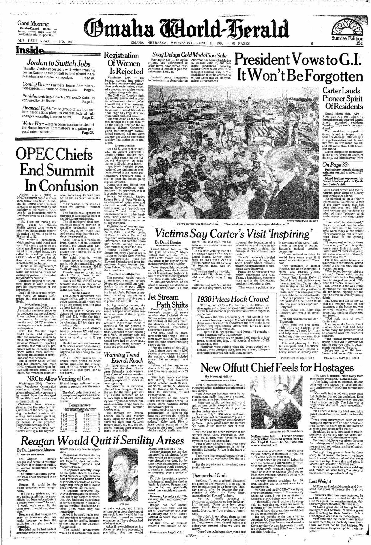 World-Herald coverage of the deadly Grand Island tornadoes that hit 40 ...